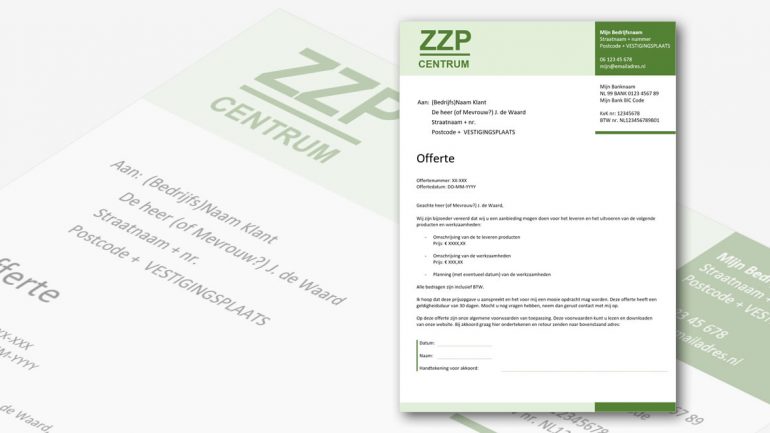 10 offerte voorbeelden in factuur- en briefvorm